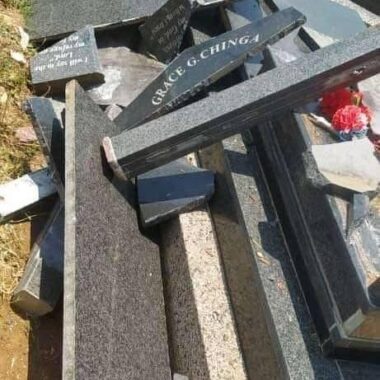 Unknown gang demolishes Grace Chinga’s tombstone – Shire Times